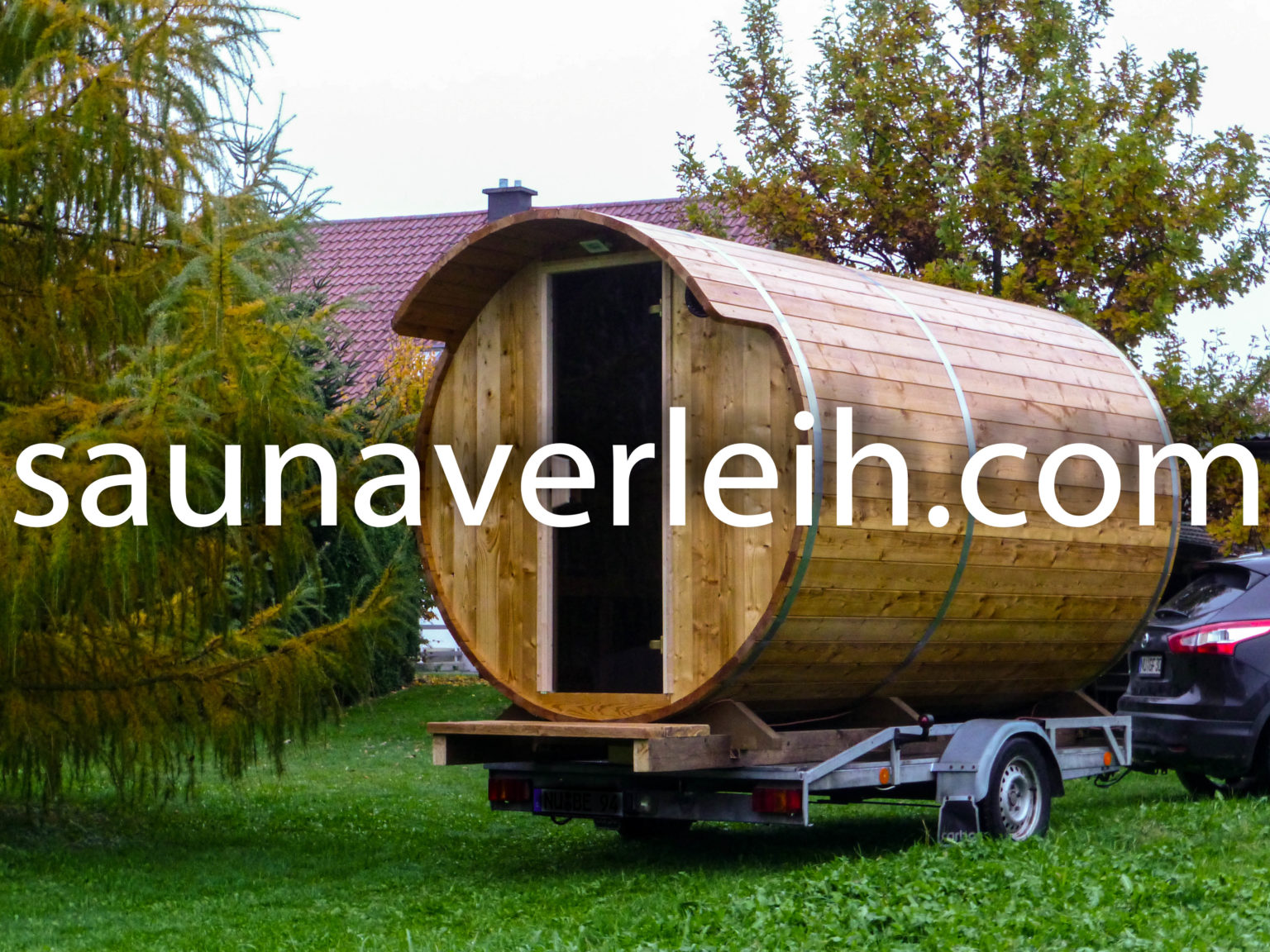 Sauna-Rental.com - Mobile Fasssauna - Saunafass mieten