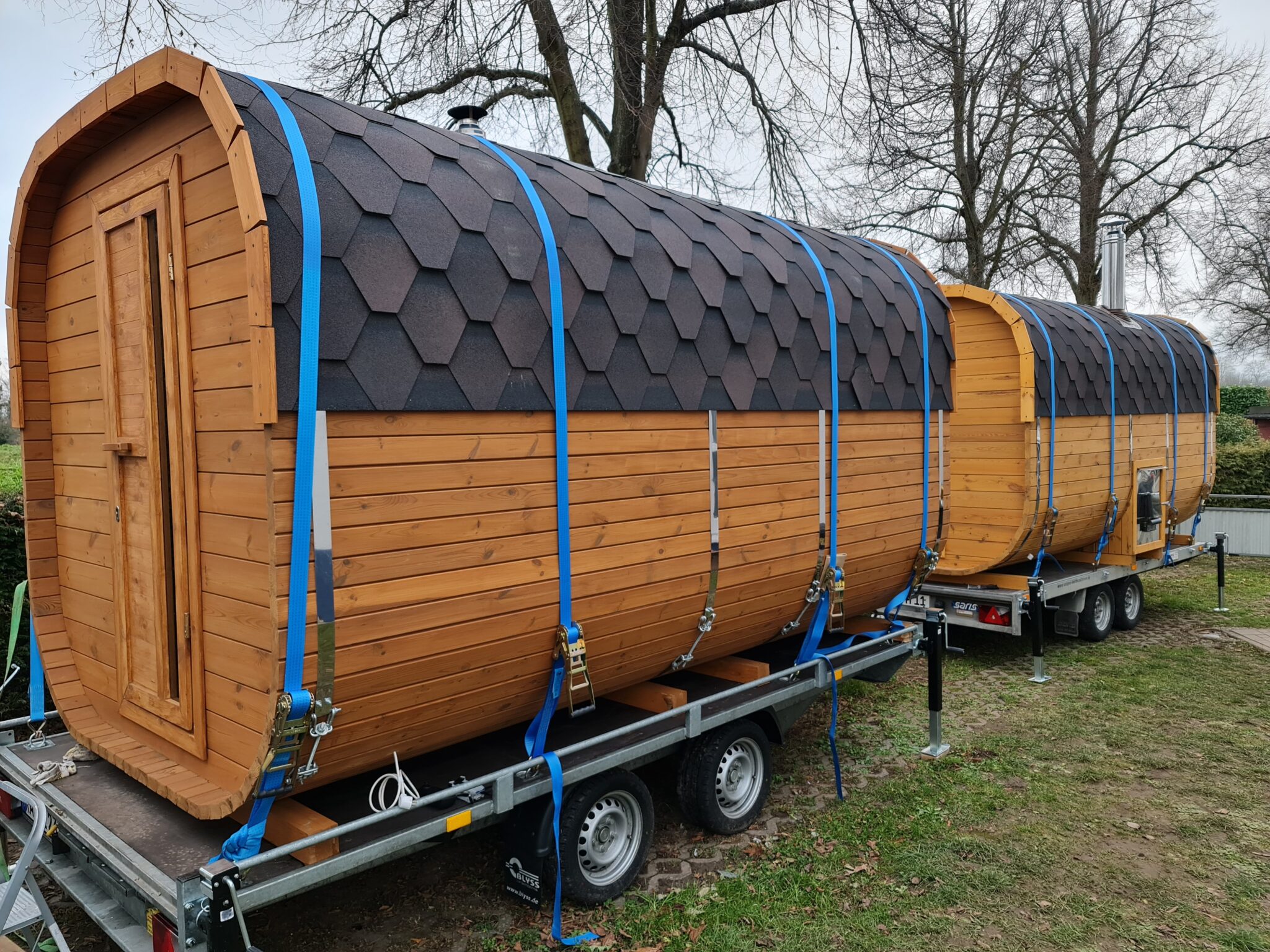 Sauna Mobil - Mobile Fasssauna - Saunafass mieten